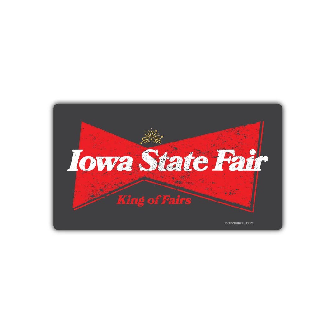 Iowa State Fair King of Fairs Sticker - Etsy