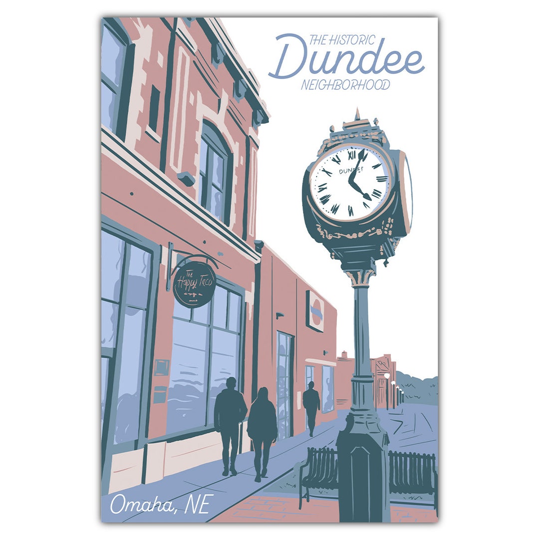 Omaha Dundee Neighborhood Postcard - Etsy