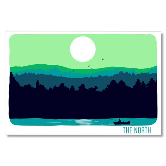 The North Postcard | Etsy