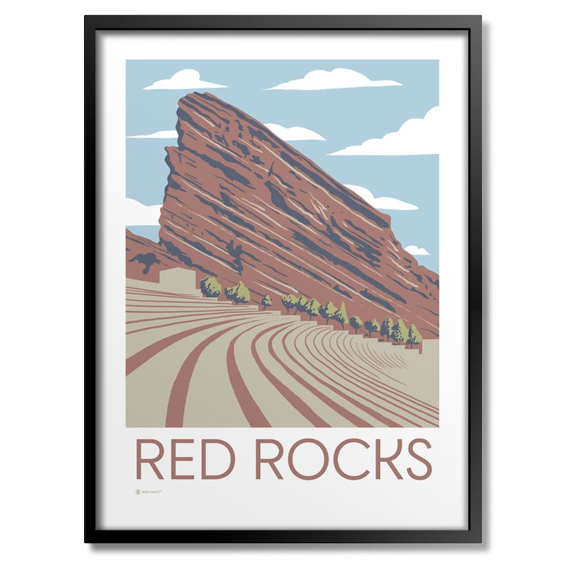 Red Rocks Amphitheater Print - Etsy