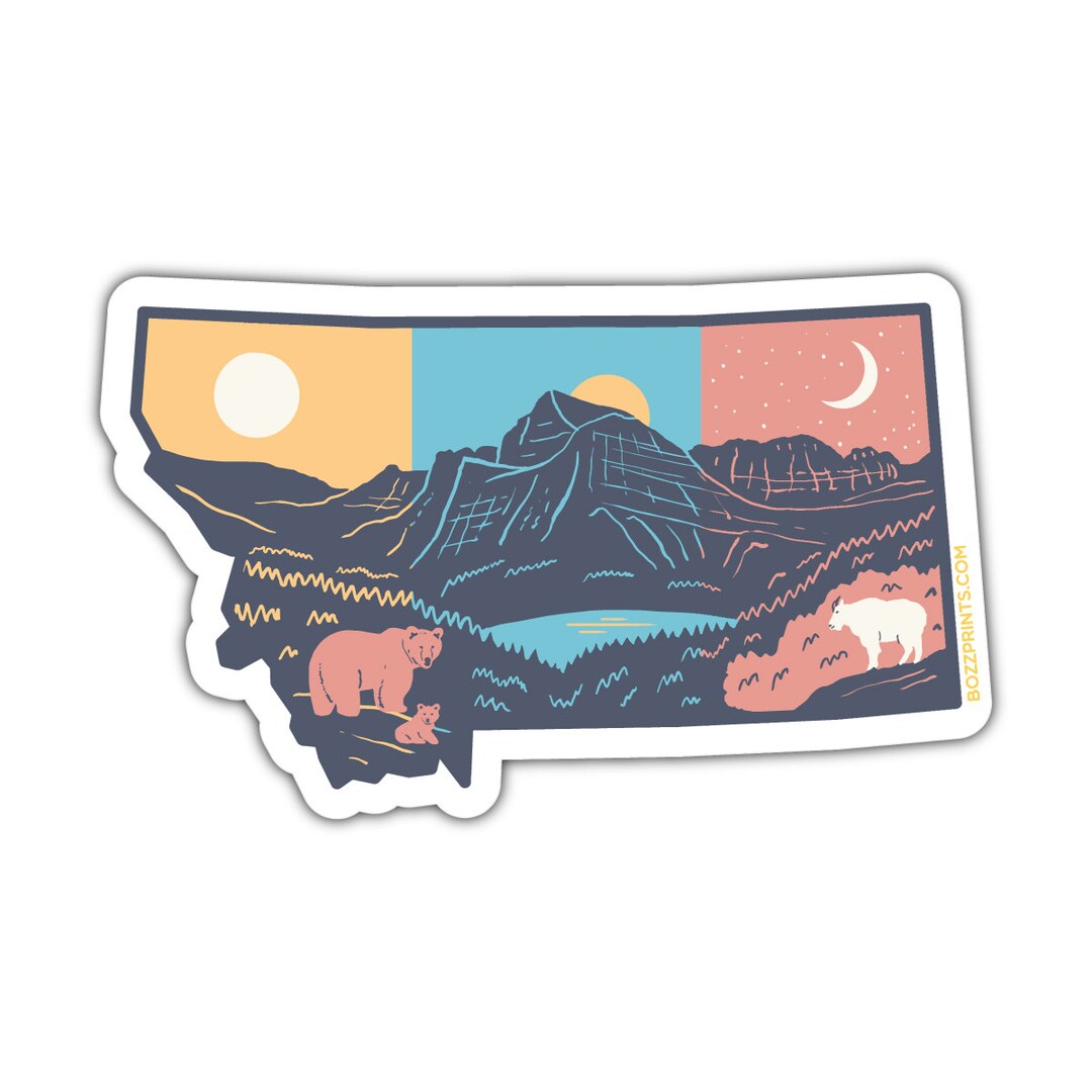 Layers of Montana Sticker - Etsy