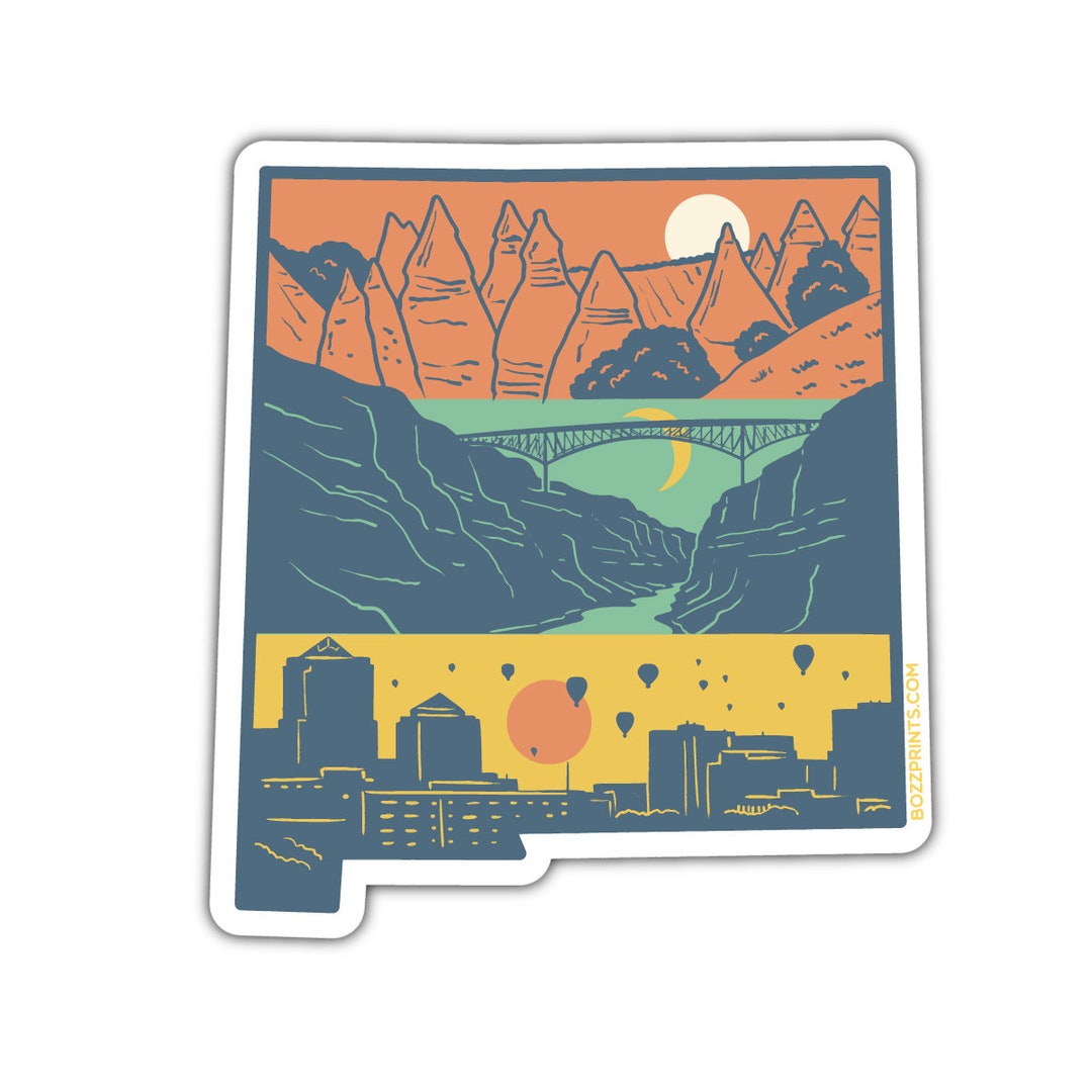 Layers of New Mexico Sticker - Etsy