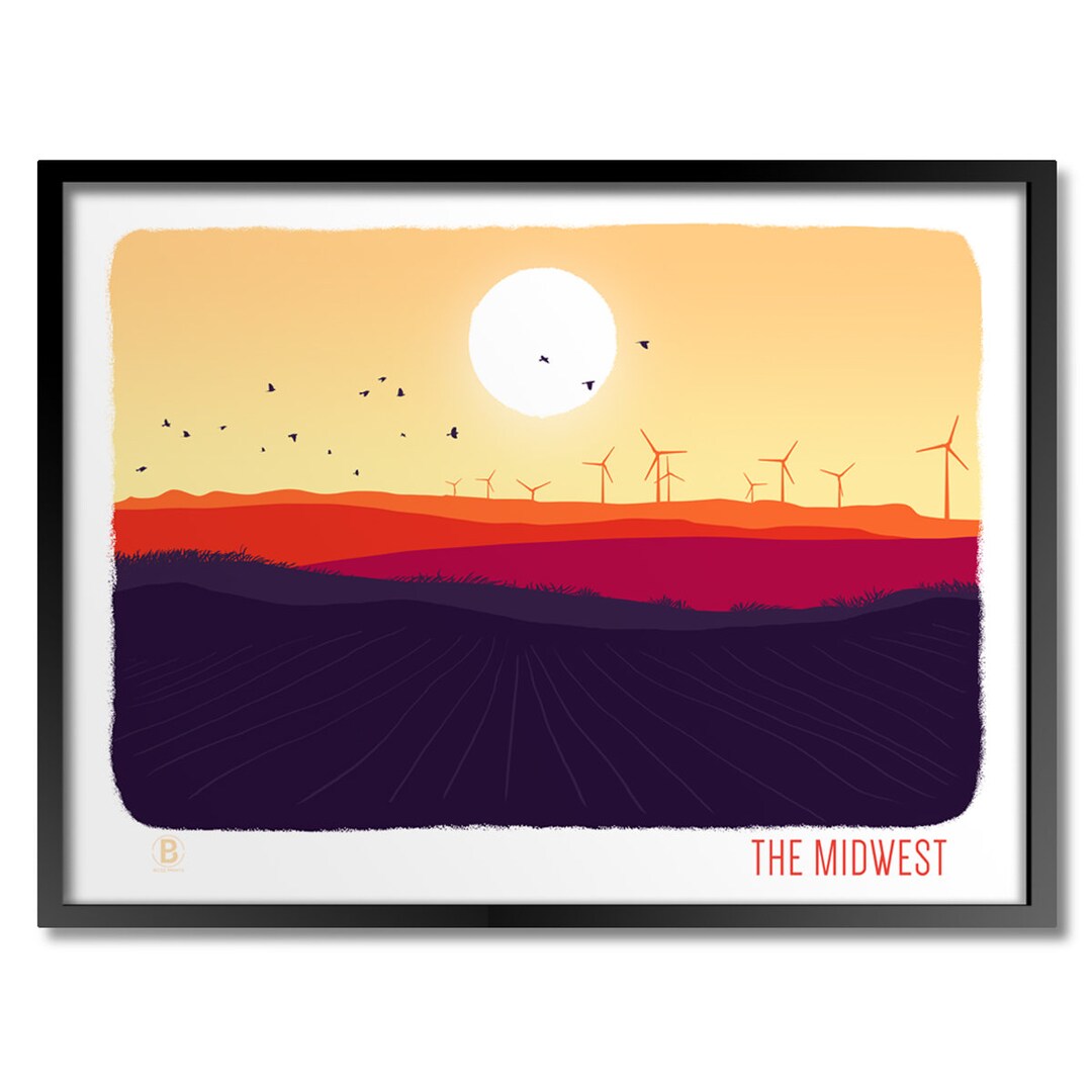The Midwest Print - Etsy