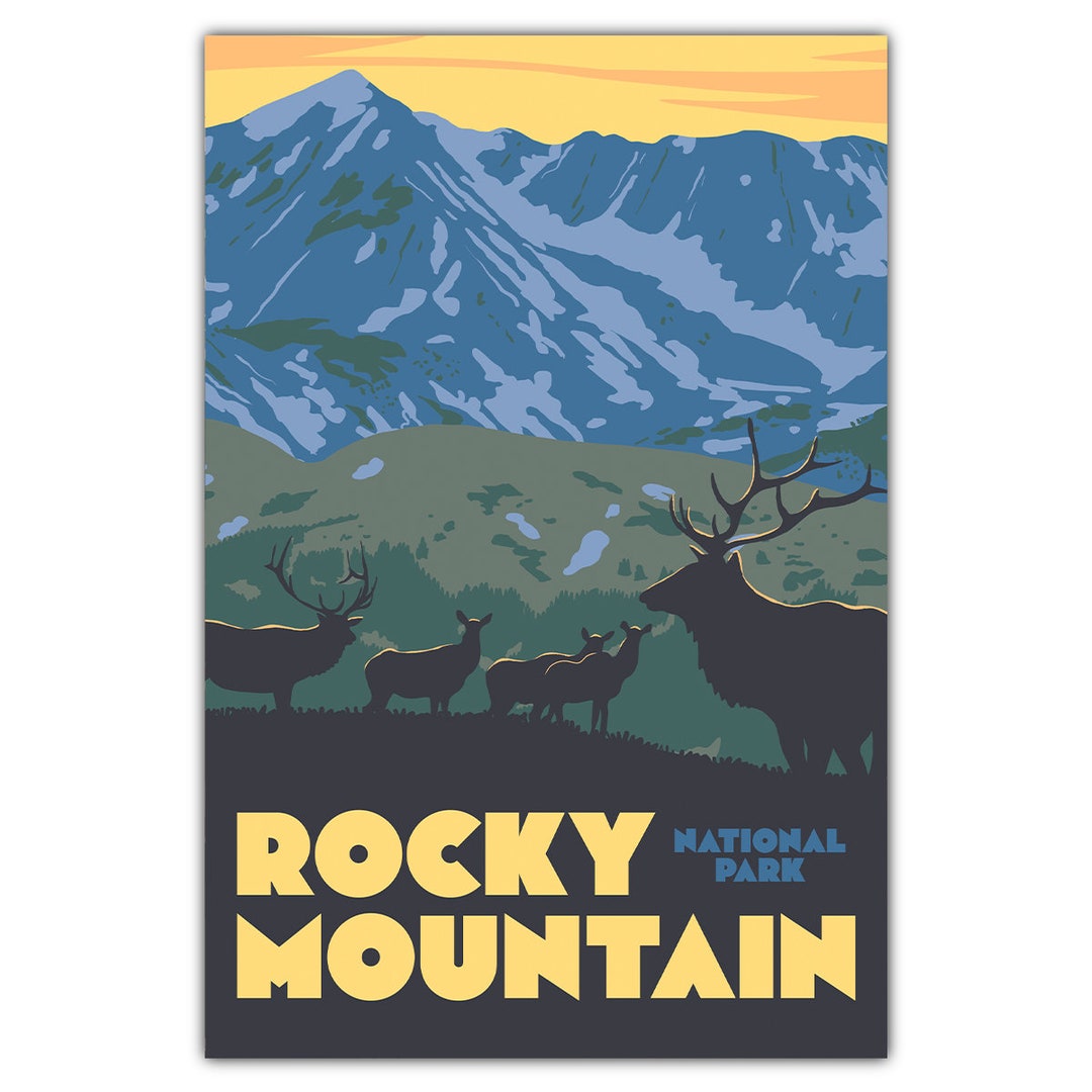 Rocky Mountain National Park Trail Ridge Road Postcard - Etsy