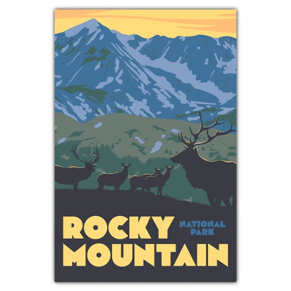 Rocky Mountain National Park Trail Ridge Road Postcard - Etsy