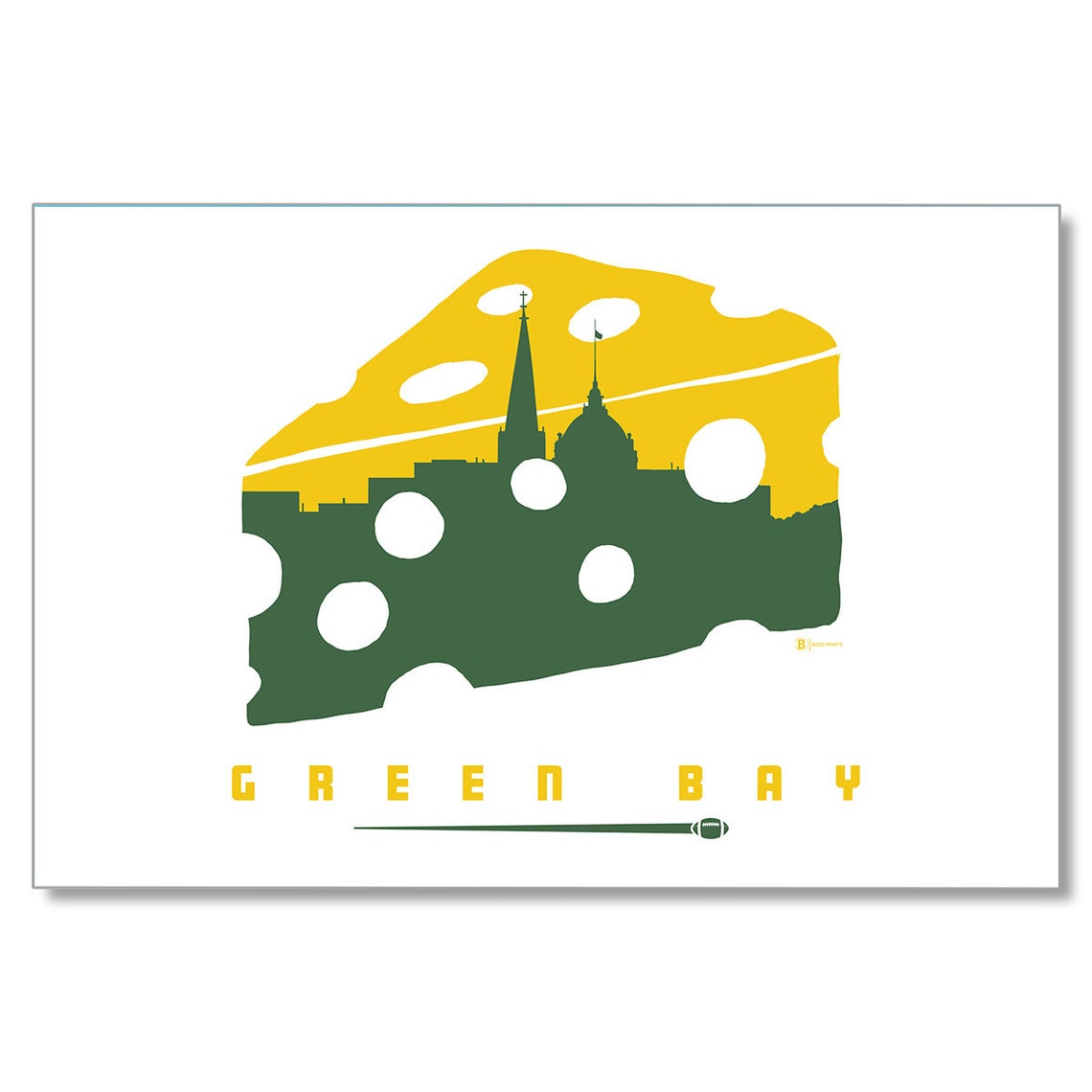 Green Bay Football Postcard - Etsy