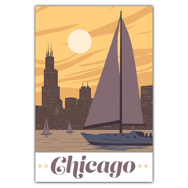 Chicago Postcard - Etsy