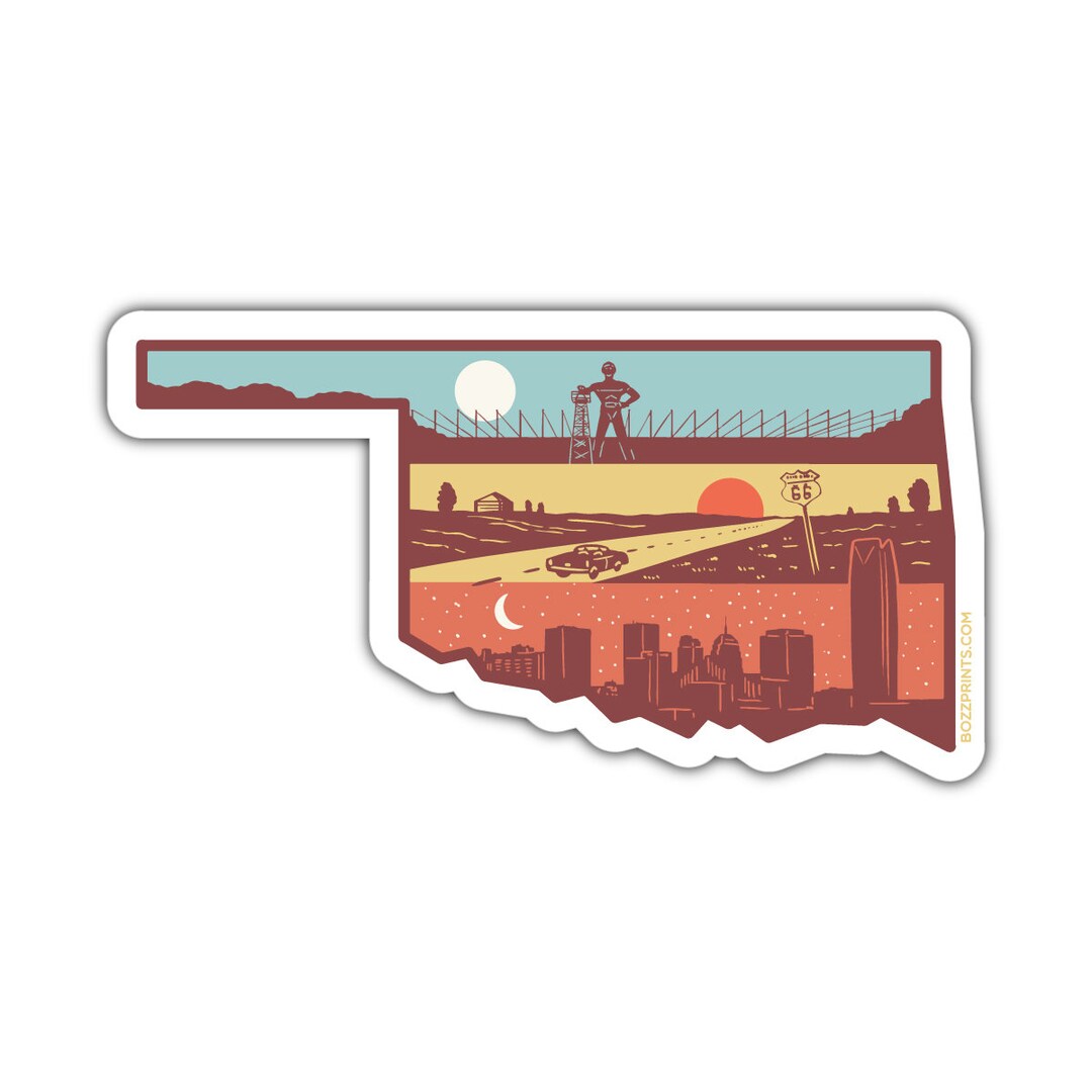 Layers of Oklahoma Sticker - Etsy