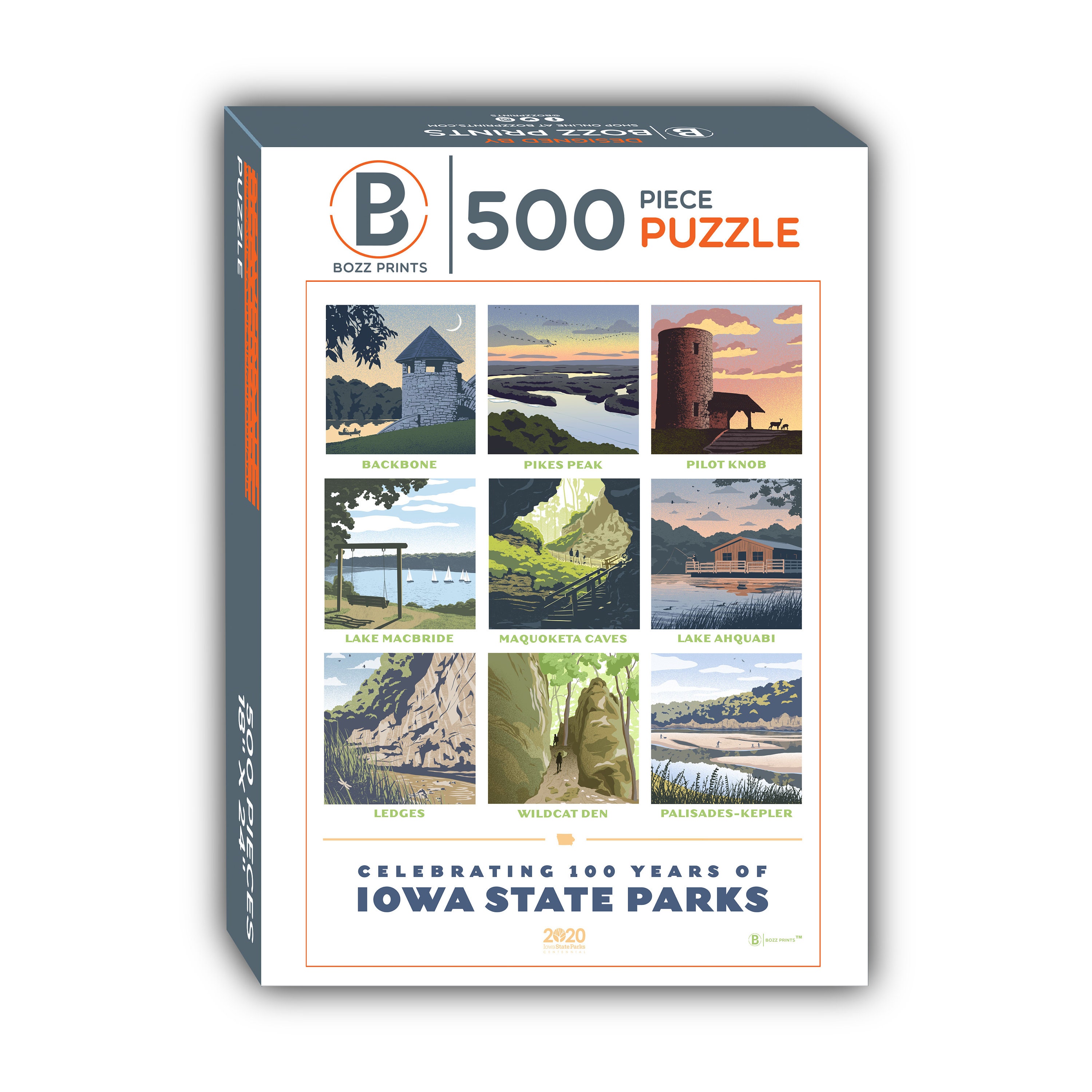 Iowa State Parks Centennial Puzzle | Etsy