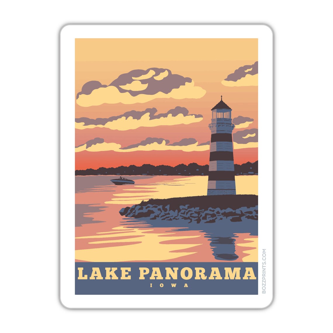 Lake Panorama Magnet/sticker - Etsy