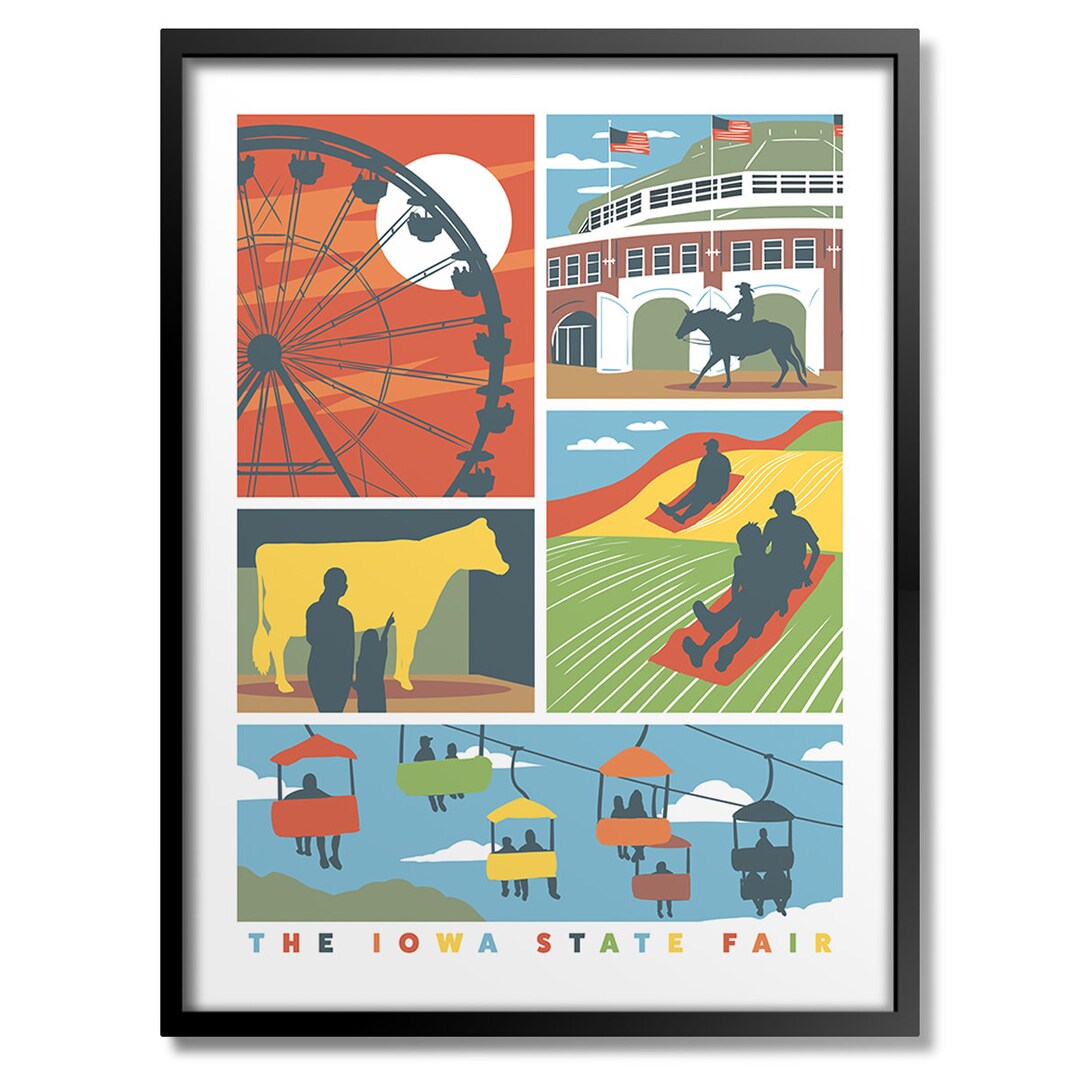 A Day at the Iowa State Fair Print - Etsy