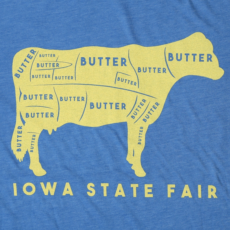 Iowa State Fair Butter Cow T-shirt - Etsy