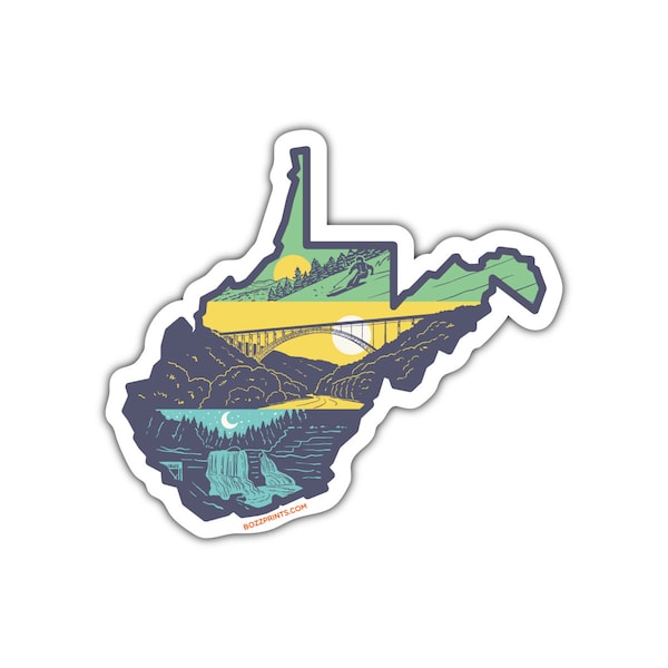 West Virginia Sticker - Etsy