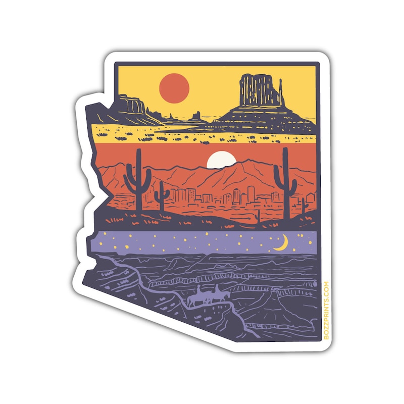 Arizona Stickers - Etsy