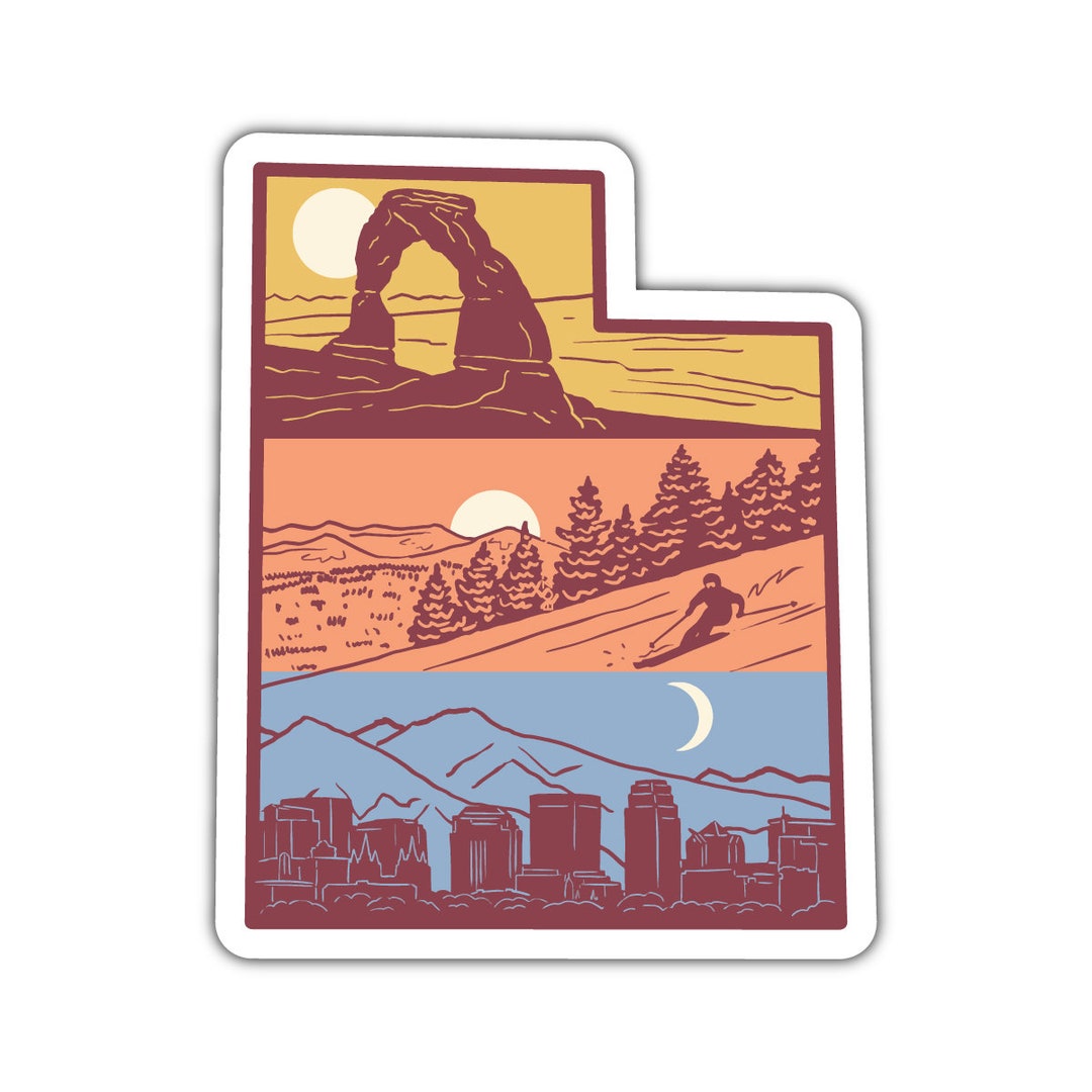 Layers of Utah Sticker/magnet - Etsy