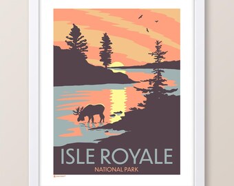 Rock of Ages Lighthouse, Isle Royale National Park, Michigan Black ...