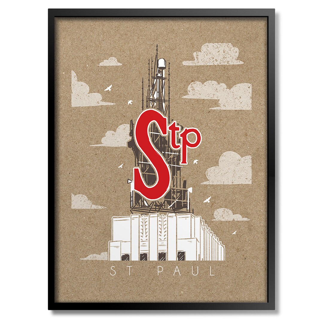 St Paul Bank Sign Print - Etsy