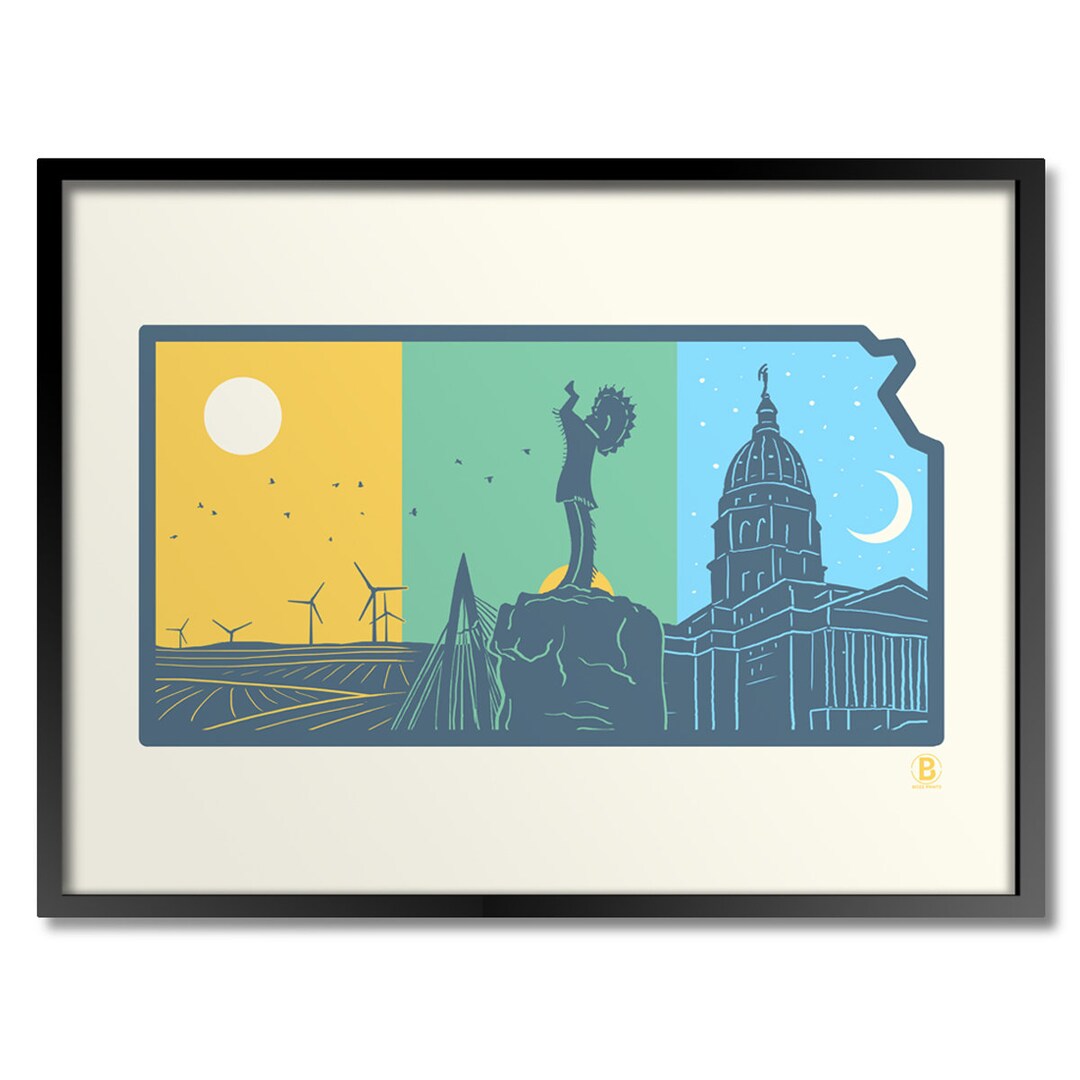 Layers of Kansas Print - Etsy