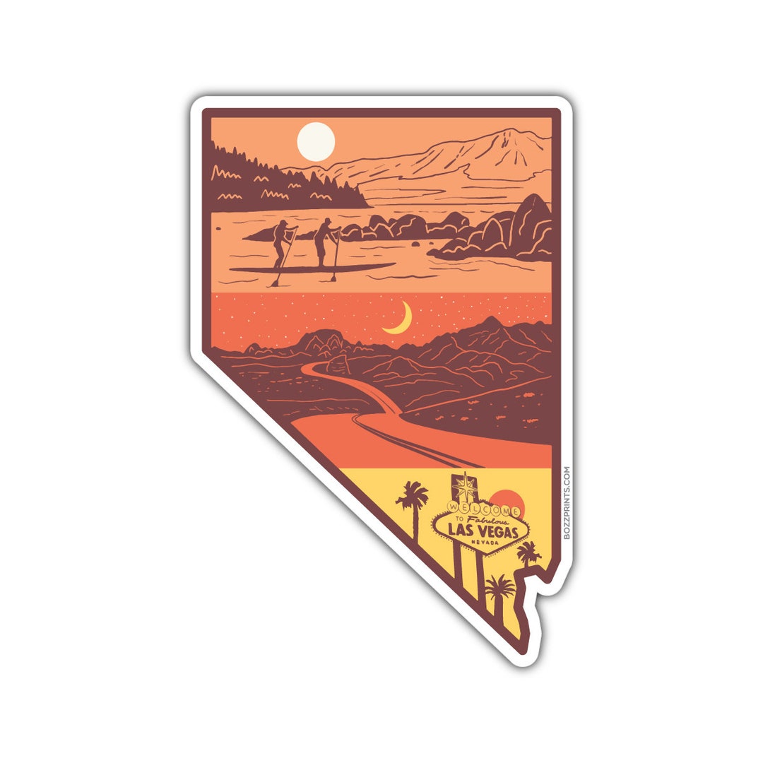 Layers of Nevada Sticker - Etsy