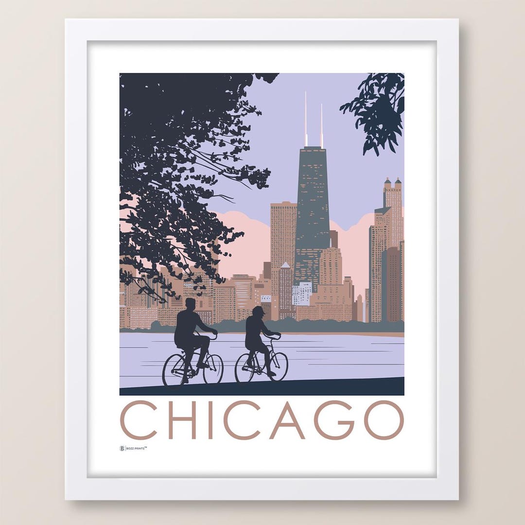 Chicago Illinois Lakefront Print - Etsy