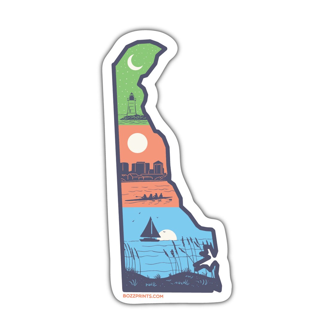 Layers of Delaware Sticker - Etsy