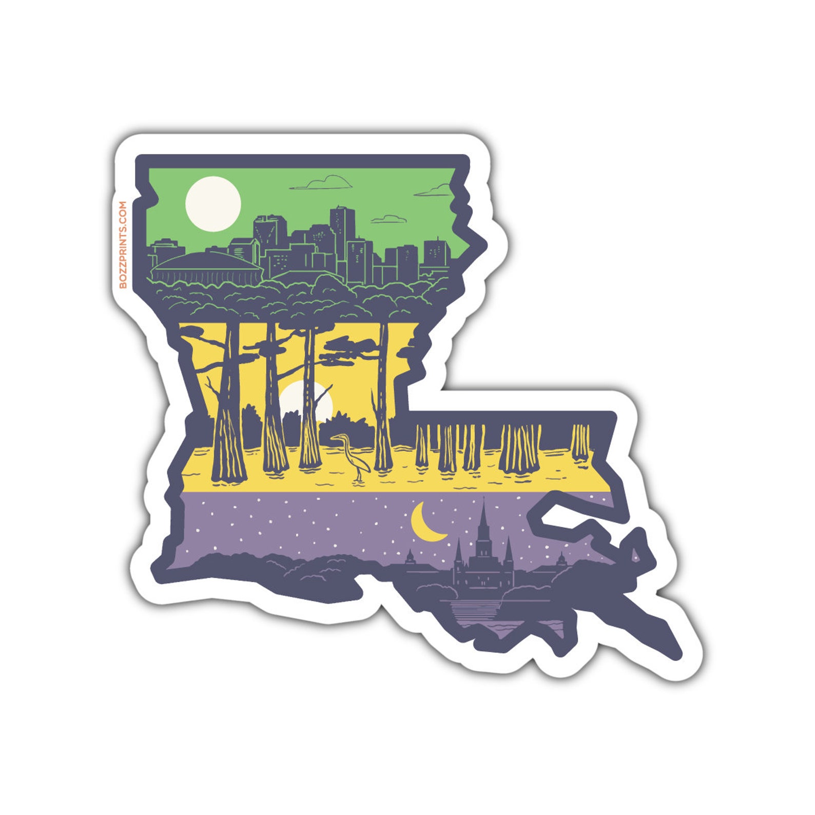 Layers of Louisiana Sticker - Etsy