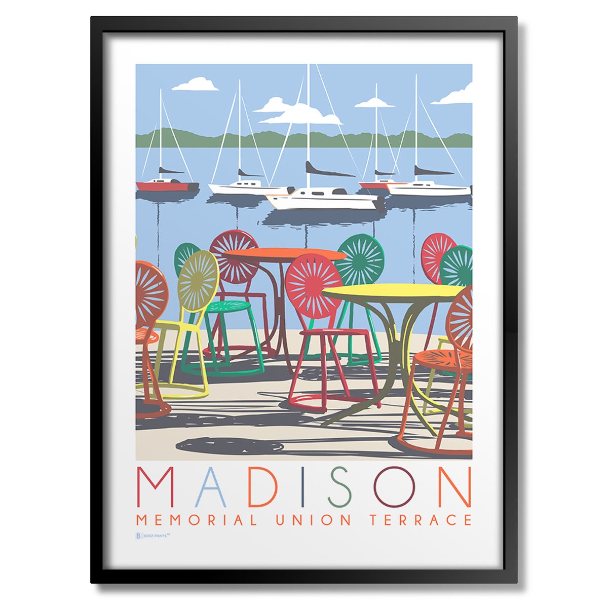Madison Memorial Union Terrace Print - Etsy