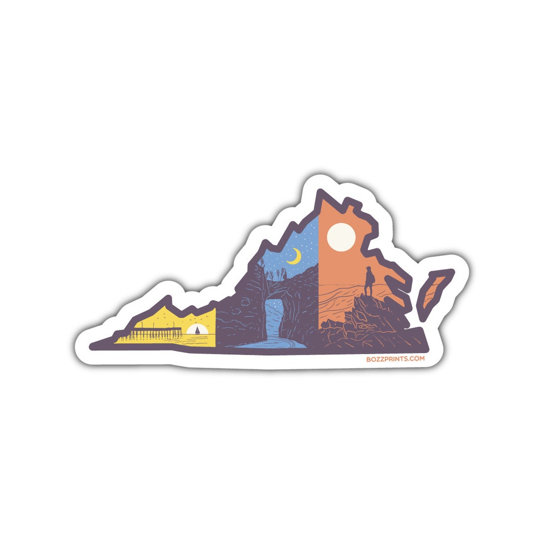 Layers of Virginia Sticker - Etsy