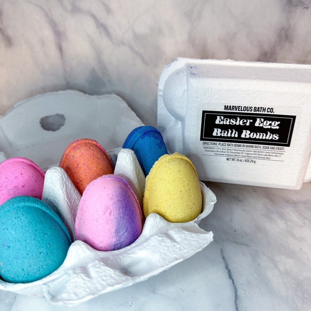 Easter Egg Bath Bombs | Kids Easter Bath Bombs | Easter Basket Gift - Etsy