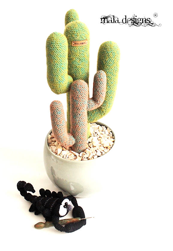 Cacti With Scorpions Crochet Pattern - Etsy