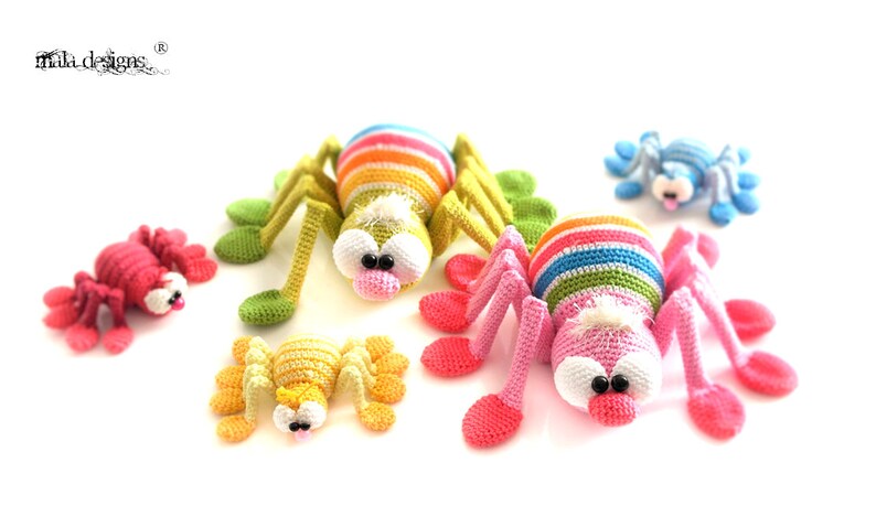 Little Spiders - Crochet Pattern - Etsy UK
