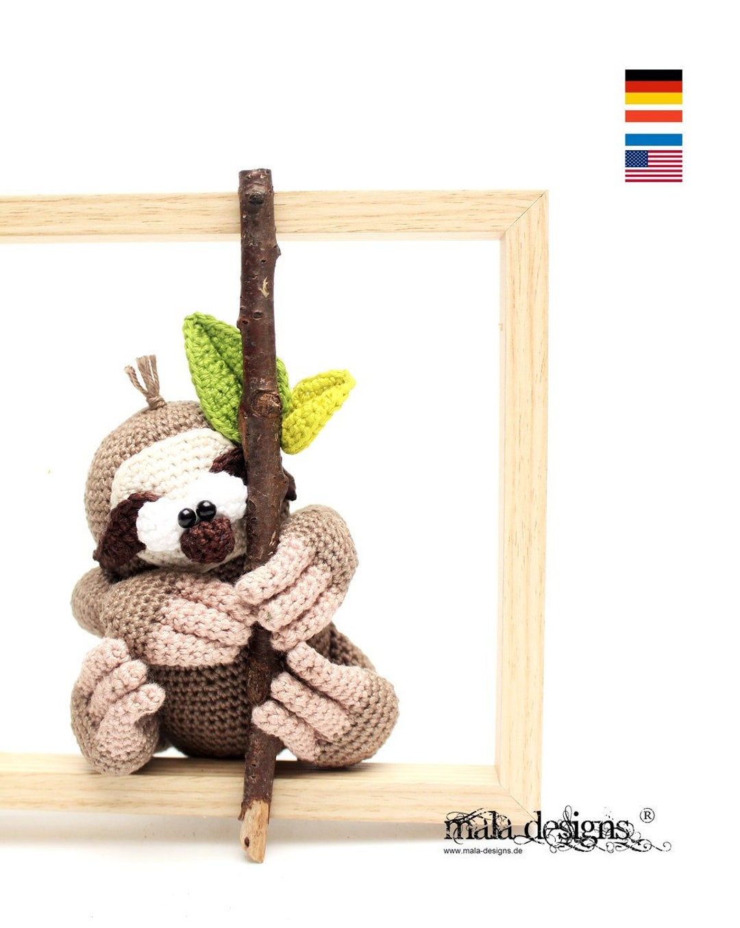 Little Sloth, Crochet Pattern by Mala Designs ® - Etsy