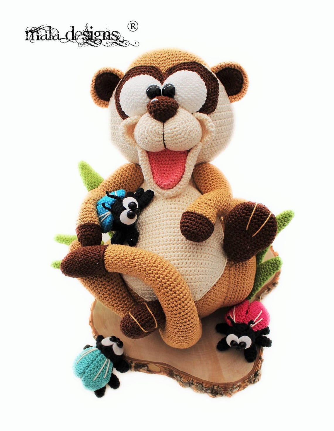 Meerkat With Bugs, Crochet Pattern - Etsy Australia