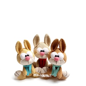 Bunnies, Crochet Pattern by Mala Designs ® - Etsy