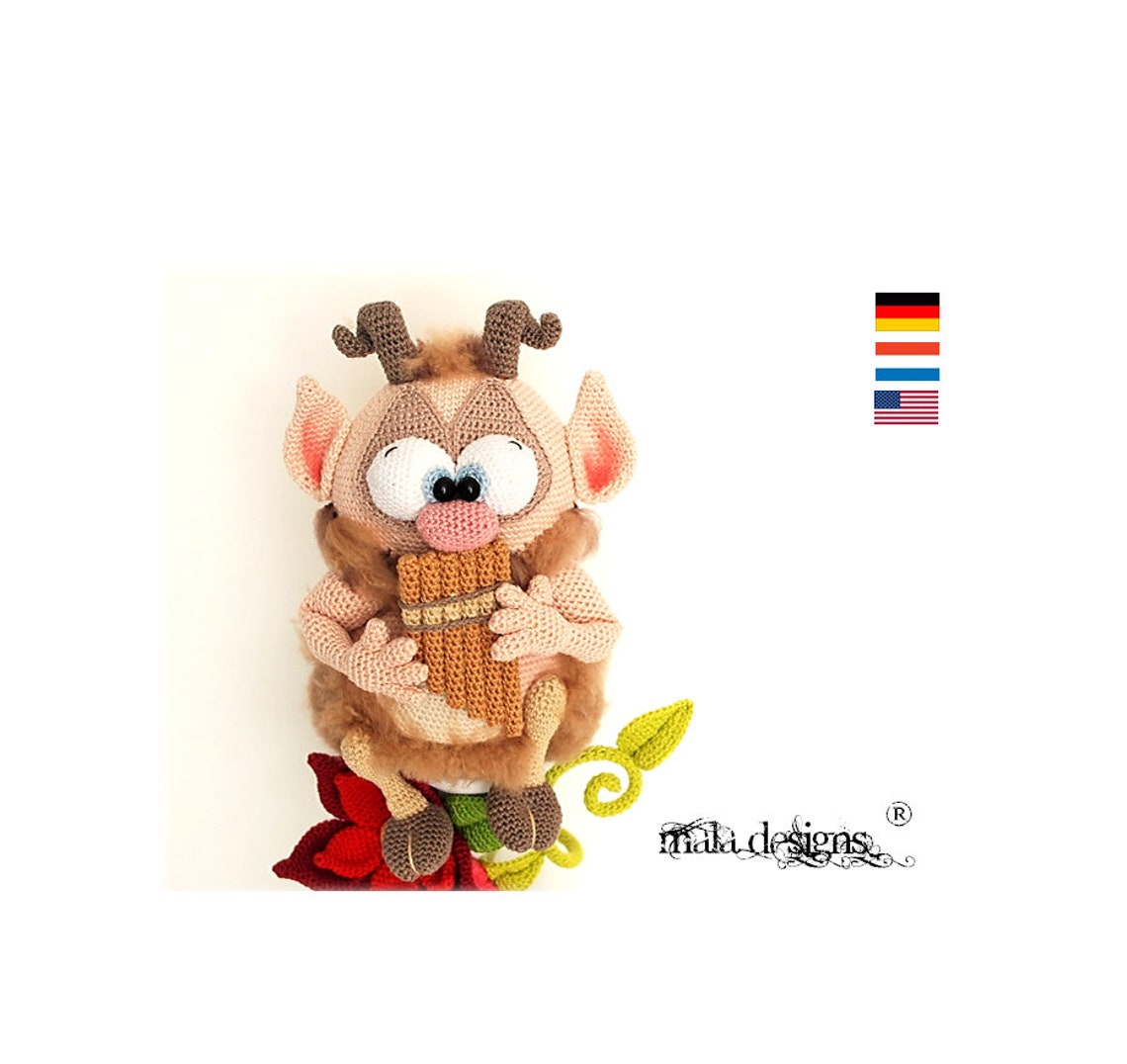 Pan With Flute Crochet Pattern | Etsy