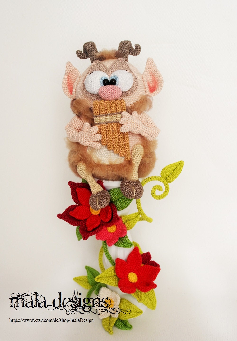 Pan With Flute Crochet Pattern - Etsy