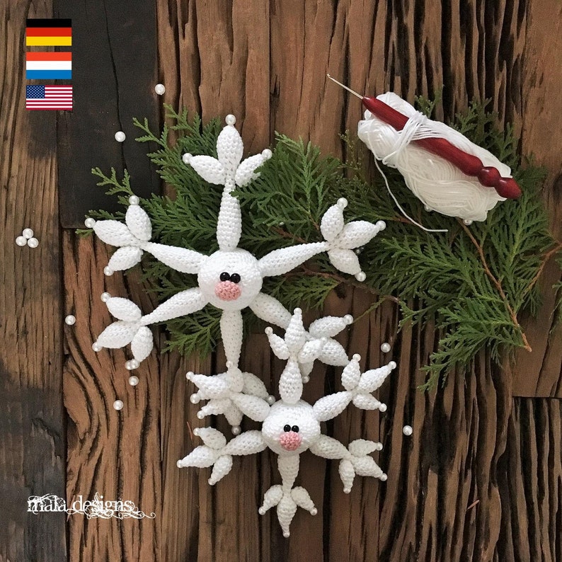 Snowflakes Crochet Pattern by Mala Designs ® - Etsy
