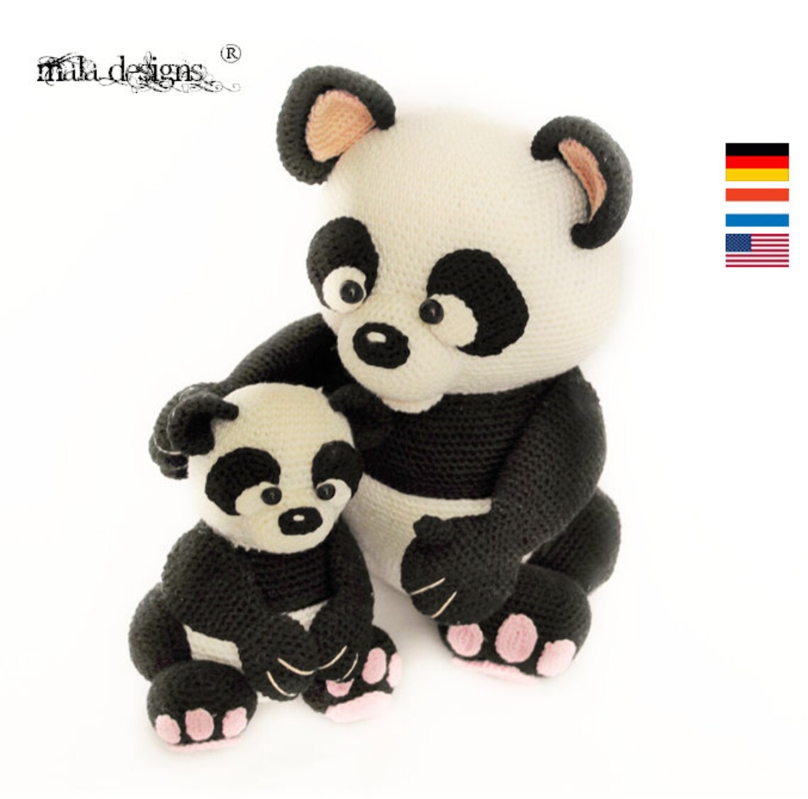 Panda Crochet Pattern - Etsy