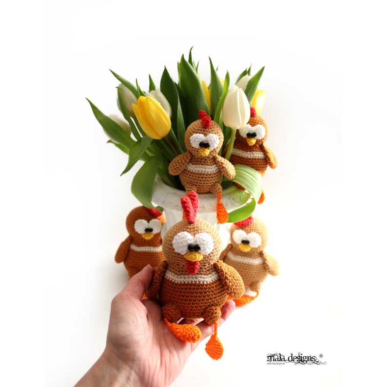 Chickens Crochet Pattern by Mala Designs® - Etsy