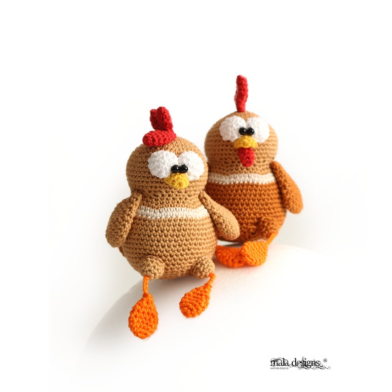 Chickens Crochet Pattern by Mala Designs® - Etsy