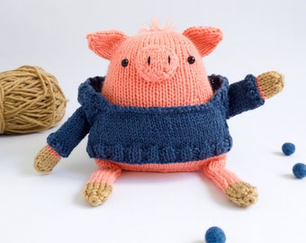 Pig Sweater Knitting Pattern - Etsy