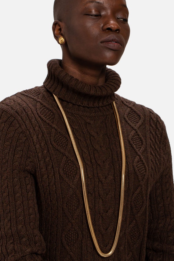 Vintage 1980s gold snake - Gem