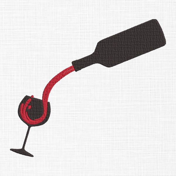 Wine Embroidery - Etsy