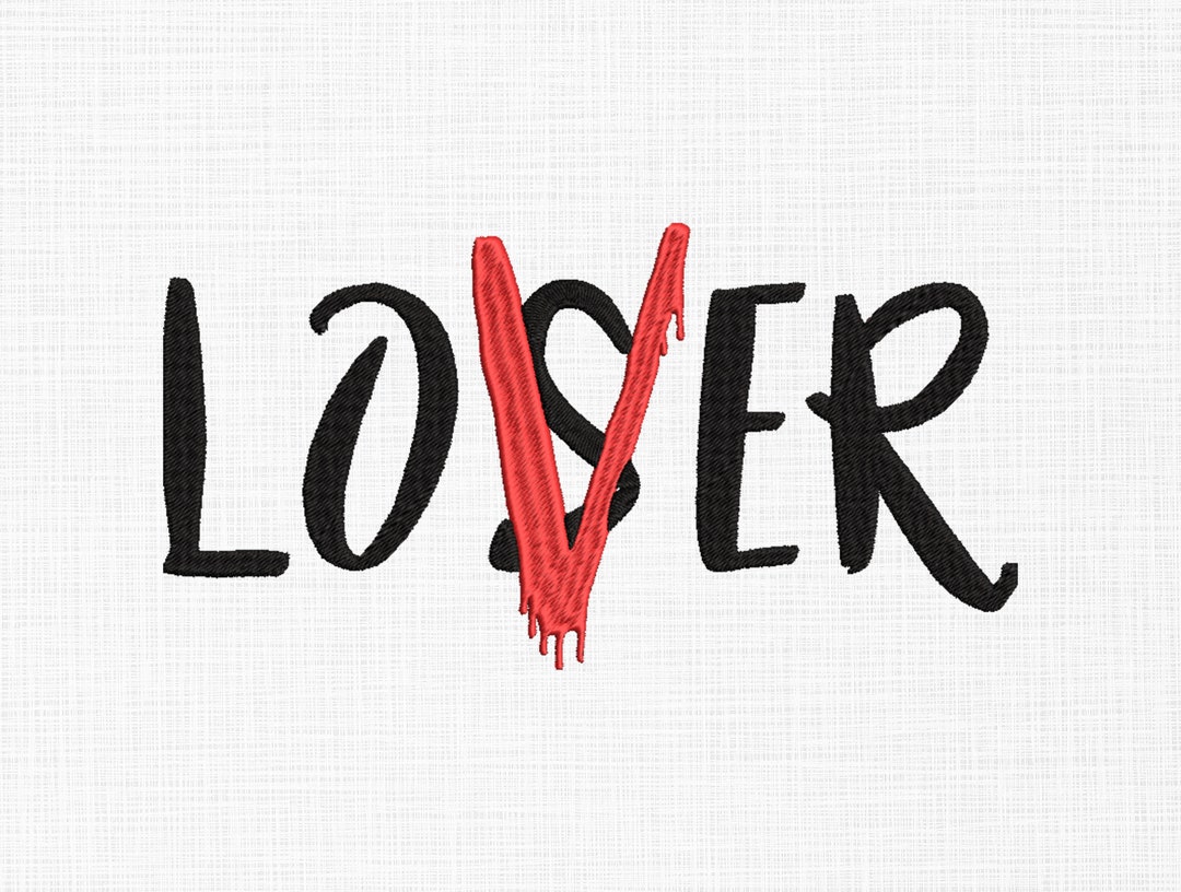Loser Embroidery Design Lover Embroidery Design Machine - Etsy