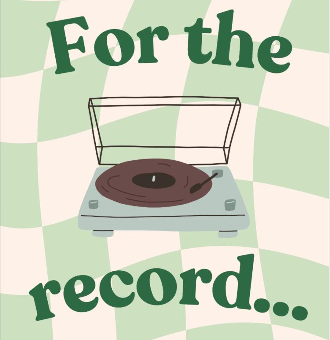 Birthday Card - for the Record - Etsy