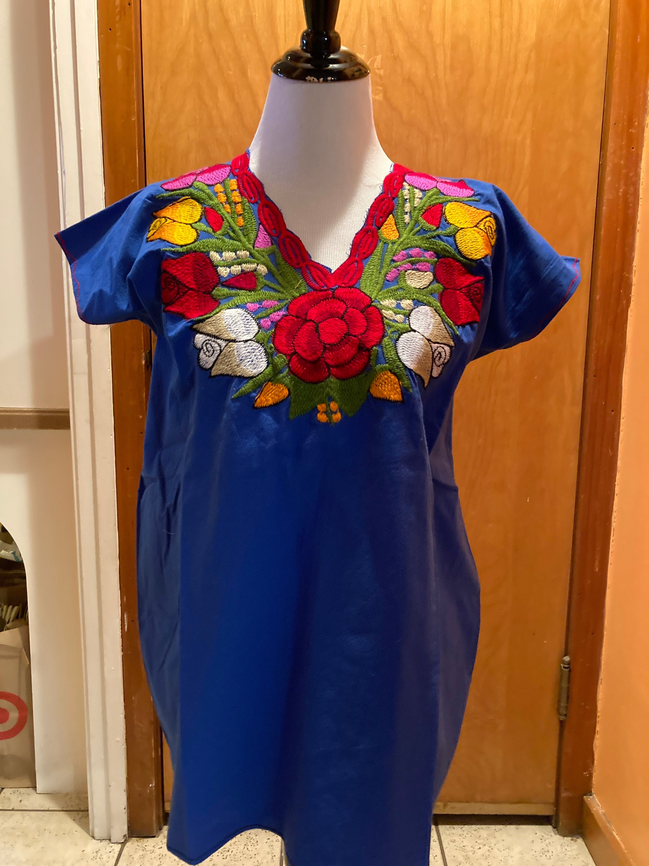 Cotton Guatemalan Machine Embroidered Blouse - Etsy