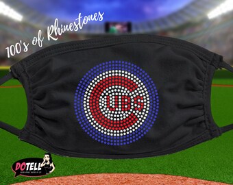 Chicago Cubs Face Mask | Etsy