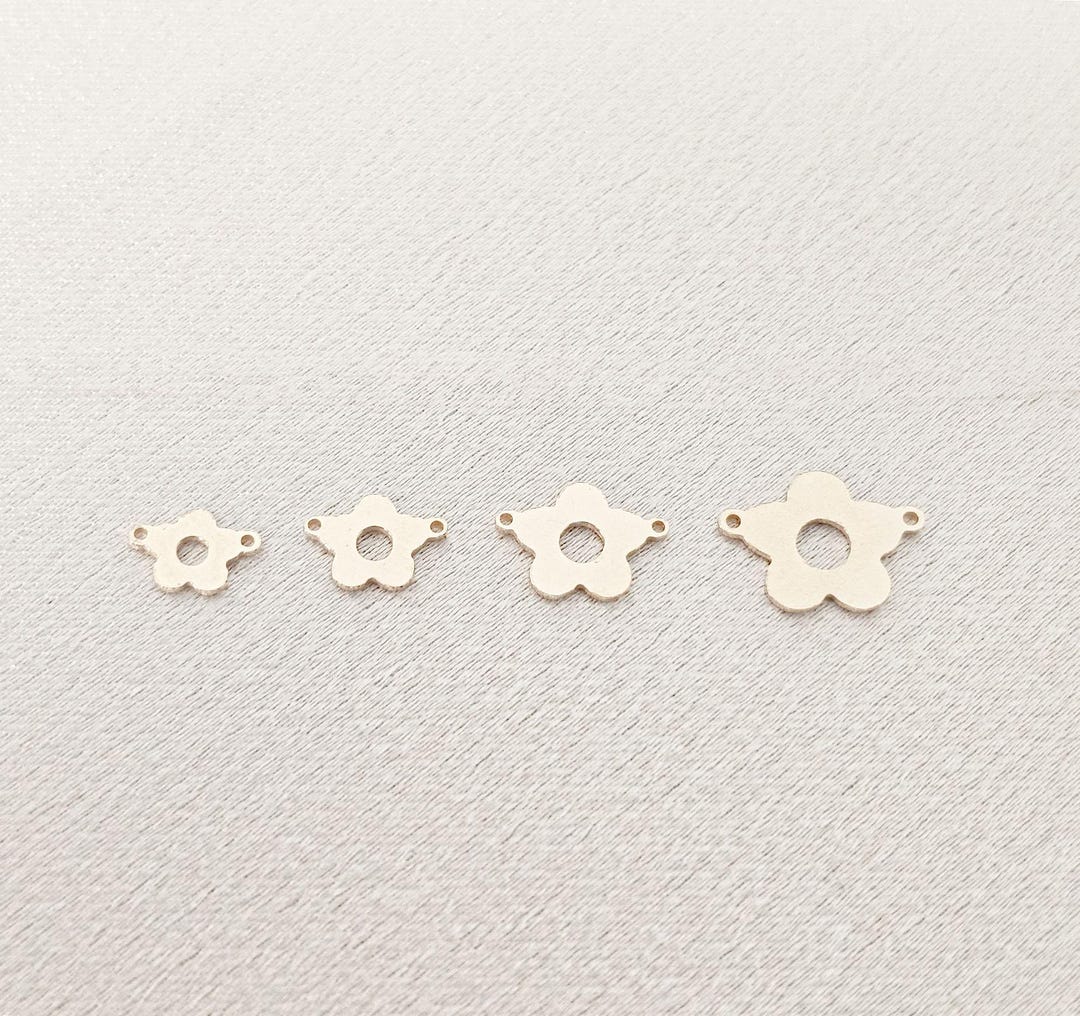 Retro Daisy Connector • 14k Gold Filled, 14k Rose Gold Filled, or ...