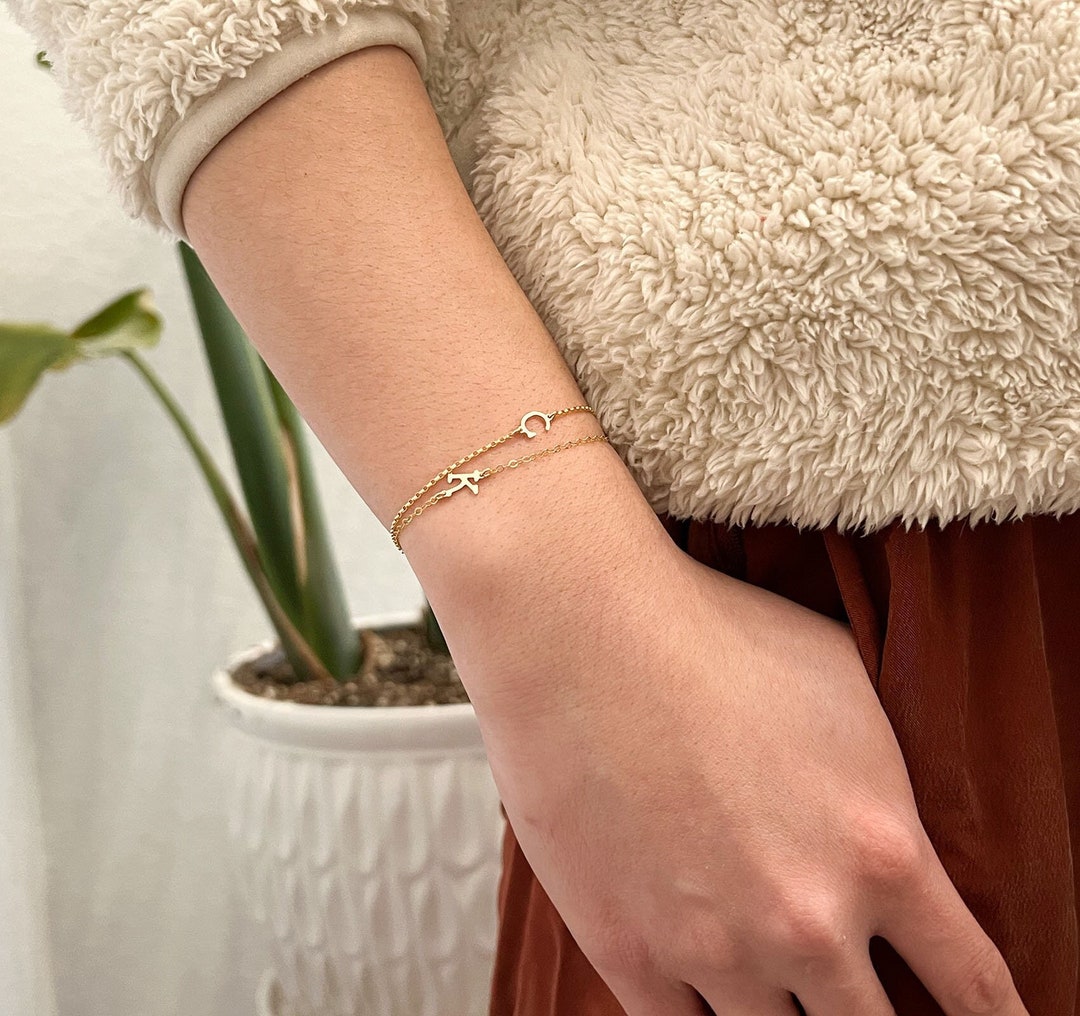 F2C Sideways Letter Connector • 14k Gold Filled, 14k Rose Gold Filled ...