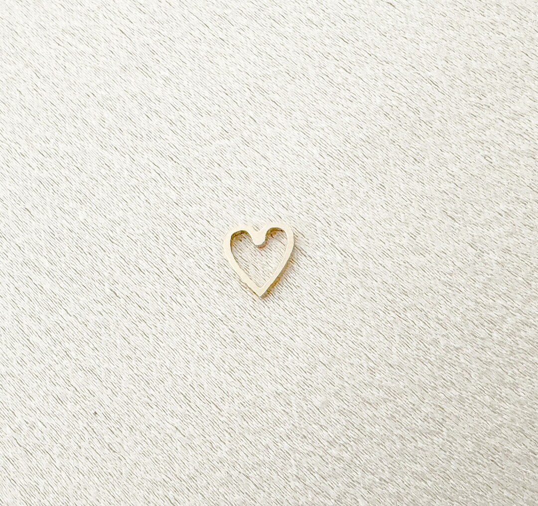 Heart Outline Connector • 14k Gold Filled, 14k Rose Gold Filled, or ...